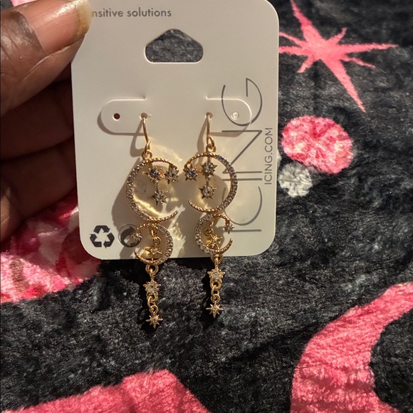 Icing | Jewelry | Icing Gold Celestial Dangle Earrings | Poshmark